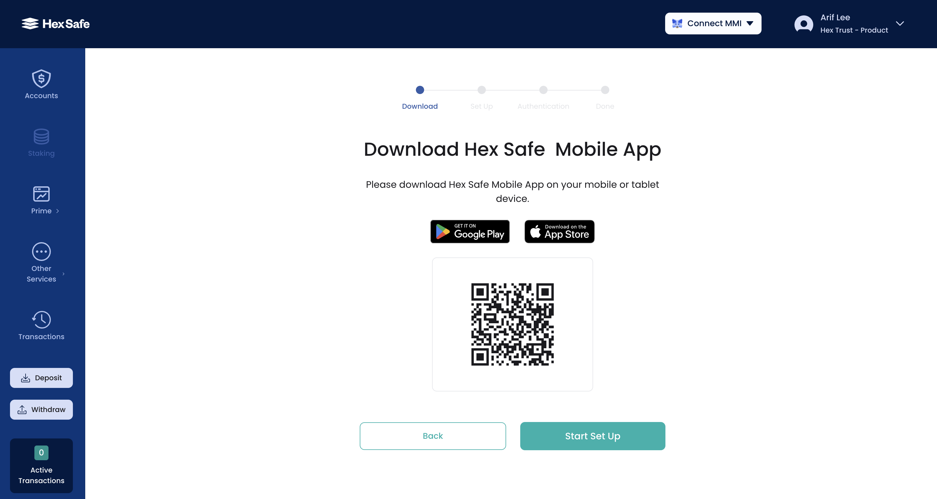 Hex Safe Mobile App